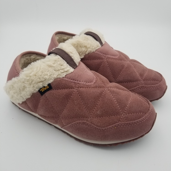 Teva | Shoes | Likenew Teva Womens Reember Plush Quilted Faux Fur ...